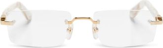 Cartier lunettes de vue sans monture - Or