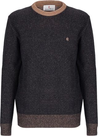 Conte Of Florence pull en laine à col rond - Bleu