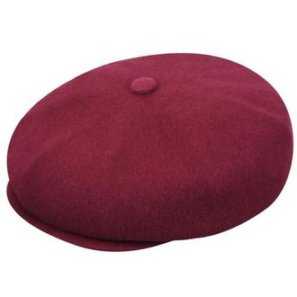 Kangol Casquette Classic Wool Hawker Homme - Type Gavroche avec Visiere, Visiere Hiver Automne-Hiver - XL (60-61 cm) Bordeaux