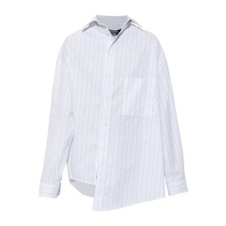 Jacquemus Chemise en Coton Cuadro - Femme - Blouses et Chemises - Blanc - Taille: 40 FR