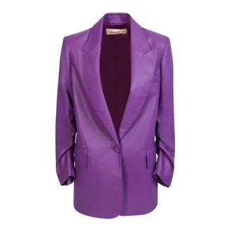 Blanca Vita Blazer mit poliertem Finish und Einreiher-Design - - Jackets - Damen - Lila - 2XS