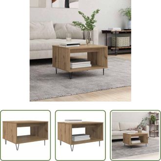 vidaXL Holz - Couchtisch Artisan-Eiche 60 x 50 x 40 cm Holzwerkstoff