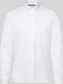 Jake*s Slim Fit Businesshemd aus Baumwoll-Mix