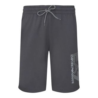Emporio Armani Jersey Shorts with Side Logo - - Shorts - Herren - Grau - L