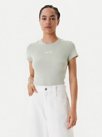 Tommy Jeans T-Shirt Essential DW0DW20913 Grün Slim Fit
