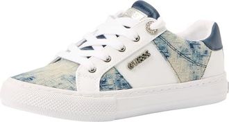 Guess Femme Loven Basket, Bleu, 40 EU