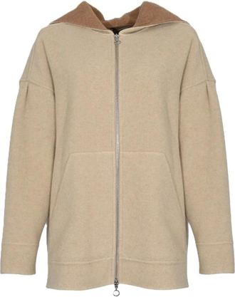 Max Mara Femme, Sweatshirts et sweats &agrave; capuche, Beige, Taille: 38 FR Sottile Jacket