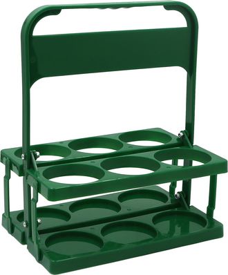 Generic Flaschenregal, faltbar, ABS-Kunststoff, Getränke-Aufbewahrung, tragbar, multifunktional, geeignet für Weinflaschen mit 6 Löchern, Wasserflaschen und a