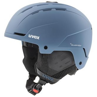 Uvex Stance - robuster, effizient belüfteter Skihelm für Damen und Herren mit individueller Größenanpassung - Stone Blue matt - 54-58 cm