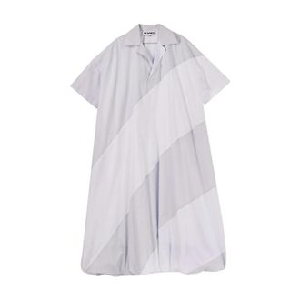Sunnei Puffy Polo Kleid in Bianco - - Dresses - Damen - Grau - S