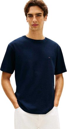 Tommy Hilfiger T-Shirt f&uuml;r Herren, bestickt, Jersey (Marine)