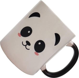 Garneck Personalisierter Wärmebecher Aus Keramik Farbwechsel Panda Stilvolle Tasse für Zuhause und Das Büro