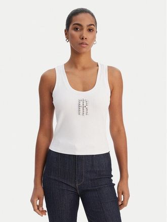 Fracomina Top FP26ST2003J42701 Wei&szlig; Slim Fit