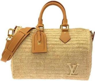 Louis Vuitton Pre-owned Speedy Bandouliere Raffia Boston Bag - Femme - Pre-owned - Beige - Taille: ONE Size