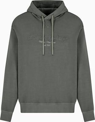 A|X Armani Exchange Urban Heights, Cornely Logo Signature Sweat-Shirt &agrave; Capuche, Encre Noire, L Homme