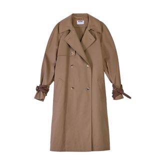 Moschino Impermeabile Tie Me - - Coats - Damen - Braun - M