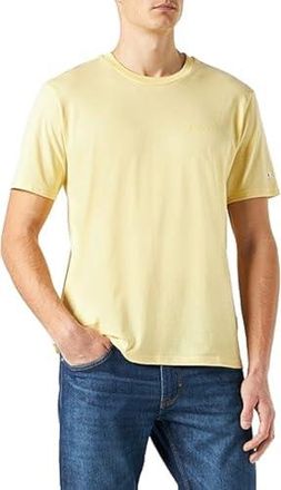 Champion American Classics Small Logo S/S T-Shirt, Jaune Pastel, Homme
