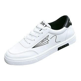 Generic Baskets d&eacute;contract&eacute;es pour homme - L&eacute;g&egrave;res et confortables - Chaussures plates &agrave; lacets - Pour la randonn&eacute;e, le travail, le jogging - Classique - Pour