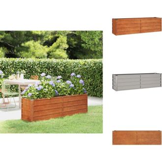vidaXL Vidaxl - Lit sur&eacute;lev&eacute; de jardin rouill&eacute; 160x40x45 cm acier corten - Jardiniere Exterieur - Pot De Fleurs Ext&eacute;rieur - Bac Acier Corten - Plante