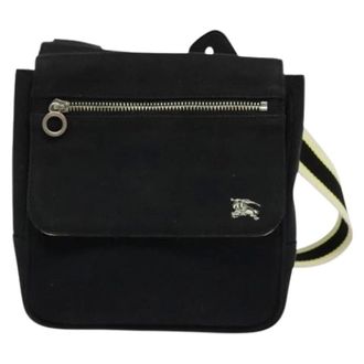 Burberry unisex, Pre-owned, Noir, Taille: ONE Size Sac Bandouli&egrave;re en Toile Pre-owned