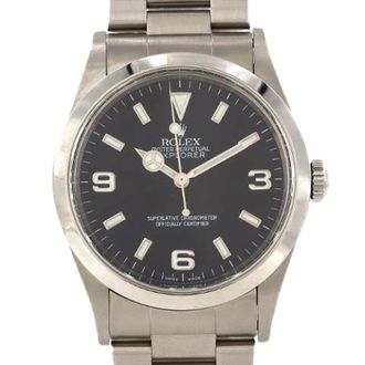 Rolex Pre-owned Explorer I Acier inoxydable Automatique - Homme - Pre-owned - Noir - Taille: ONE Size