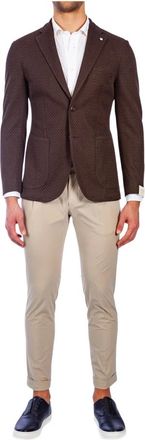 L.B.M. 1911 L.b.m. 1911, Homme, Vestes, Brun, Taille: 4XL 2817/95880/02 Veste