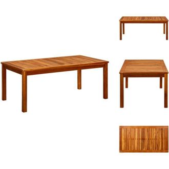 vidaXL Gartentische - Living Garten-Couchtisch 110x60x45 cm Massivholz Akazie