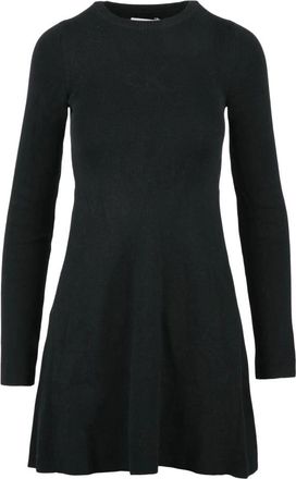 Calvin Klein Jeans Femme, Robes, Noir, Taille: 42 FR Abito in maglia svasato