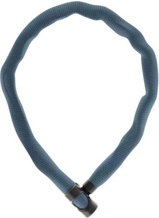 ABUS Kettenschloss IVERA Chain 7210 - Fahrradschloss mit hochflexibler IvyTex-Kunstfaserummantelung - ABUS-Sicherheitslevel 8 - 85 cm - Farbe: Metal Blue