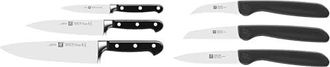 Zwilling Professional S Messer-Set, 3-teilig & Twin Grip Gem&uuml;semesser-Set, 3-teilig, (Sch&auml;lmesser 5 cm, Gem&uuml;semesser 8 cm, Spickmesser 8 cm), Kunststoffgriff, 