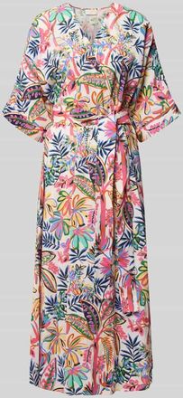 Milano Midikleid aus Viskose-Mix mit floralem Allover-Print