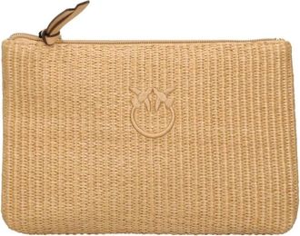 Pinko Pinko, Femme, Sacs, Beige, Taille: ONE Size Flat Clutch