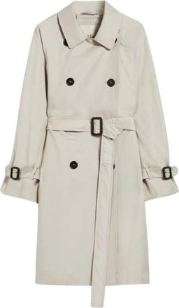 Max Mara Femme, Manteaux, Blanc, Taille: 40 FR Manteaux et trenchs en coton