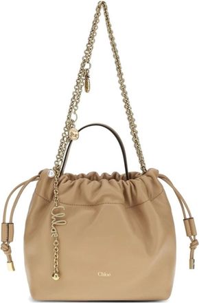Chlo&eacute; Icons leather clutch - Femme - Sacs - Brun - Taille: ONE Size