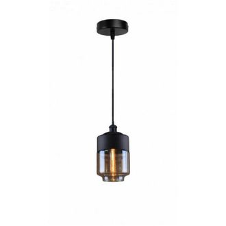 Trade Shop Plafonnier Vintage E27 Ambre Noir Lp-14