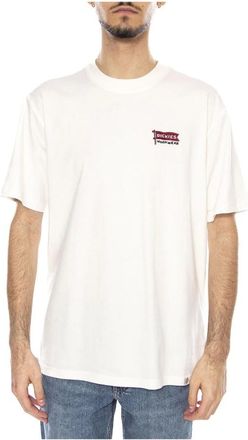Dickies Homme, Tops, Blanc, Taille: XL Flag Tee SS