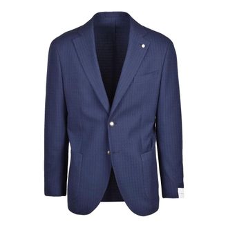 Luigi Bianchi Mantova Homme, Vestes, Bleu, Taille: L Blazer Stondato