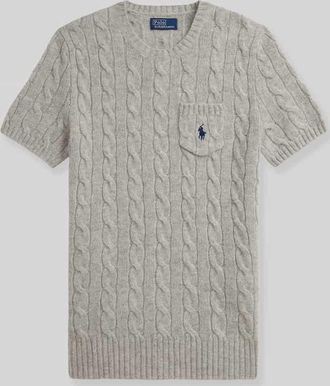 Polo Ralph Lauren Regular Fit Pullover aus Woll-Mix mit Logo-Stitching