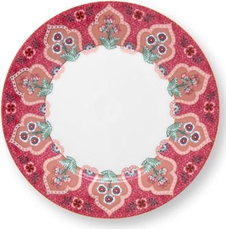 Pip Studio Flower Festival Frühstückst. Deco Dark pink 21 cm