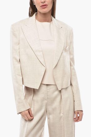 Stella McCartney Cropped-Fit-Blazer ADLEY mit Lanze-Revers Stella McCartney