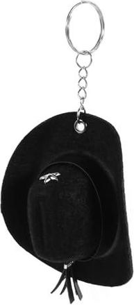 Pretyzoom Porte-clés Chapeau Cowboy Miniature Alliage Aluminium Et Accessoire Déco Sac Élégant Cadeau Créatif Polyvalent