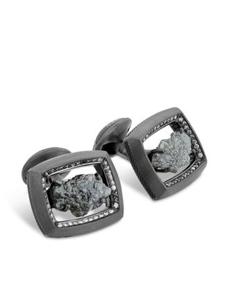 Tateossian boutons de manchette Diamond - Noir