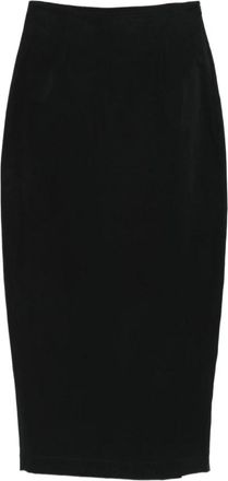Gentryportofino Femme, Jupes, Noir, Taille: 36 FR Jupe Midi