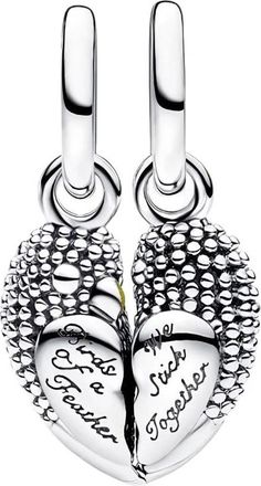 Pandora Charms Coeur &agrave; Partager Amour dOiseaux - Femme - Accessoires - Gris - Taille: ONE Size