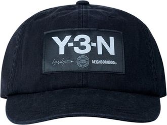 Yohji Yamamoto Homme, Accessoires, Noir, Taille: ONE Size Logo Motif Baseball Cap