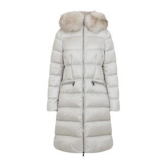 Moncler Femme, Manteaux, Gris, Taille: 40 FR Manteau Long Boedic