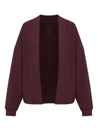 Nike cardigan &agrave; design sans col - Rouge