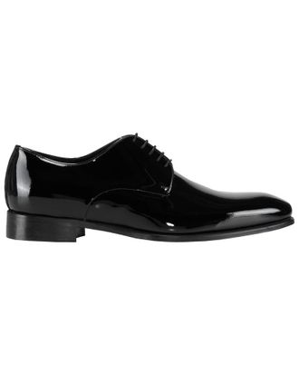 Schuhe & Handwerk Galaschuhe aus Lackleder in Derby-Form in