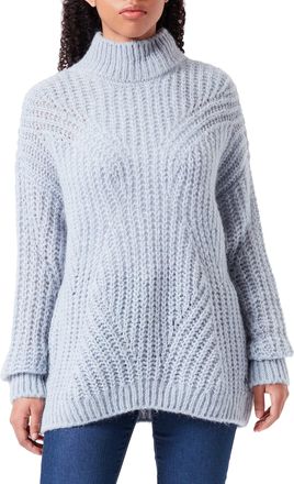 Bugatti Damen W9635-52778 Pullover, Hellblau, M EU