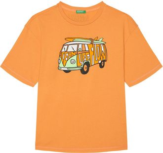 Benetton United Colors Of Benetton T-Shirt 3I1XC10P6 Orange Regular Fit